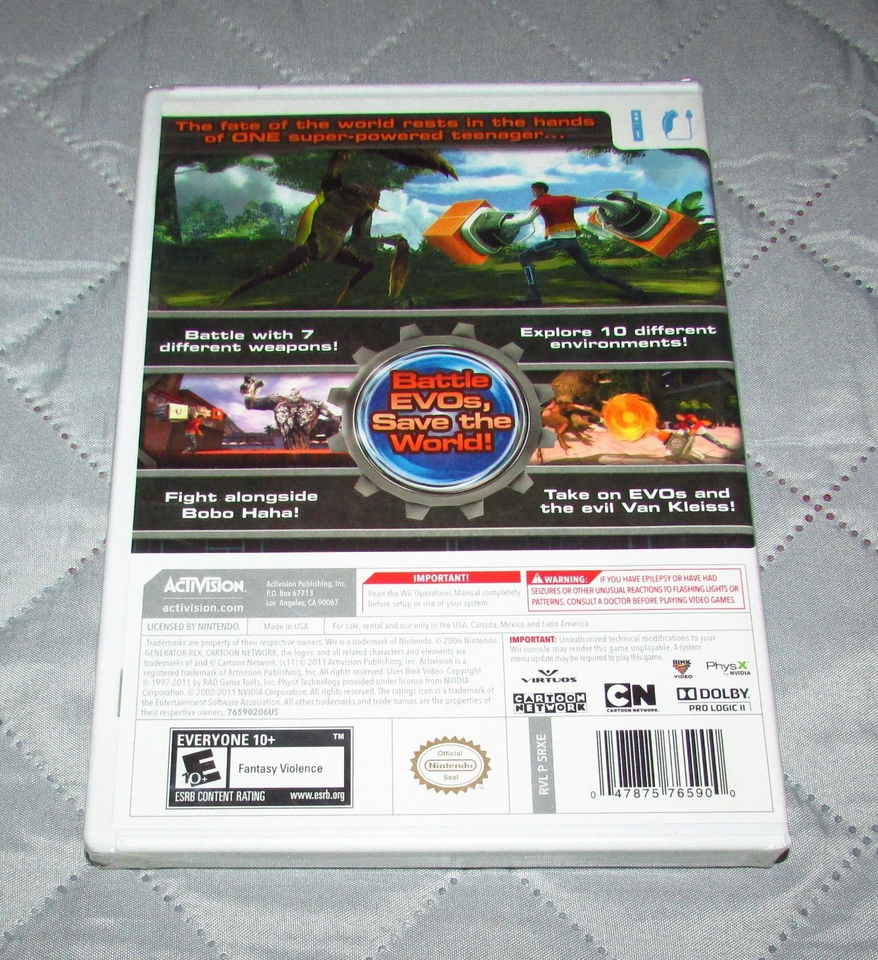 Generator Rex: Agent of Providence for Nintendo Wii Brand New / Free ...