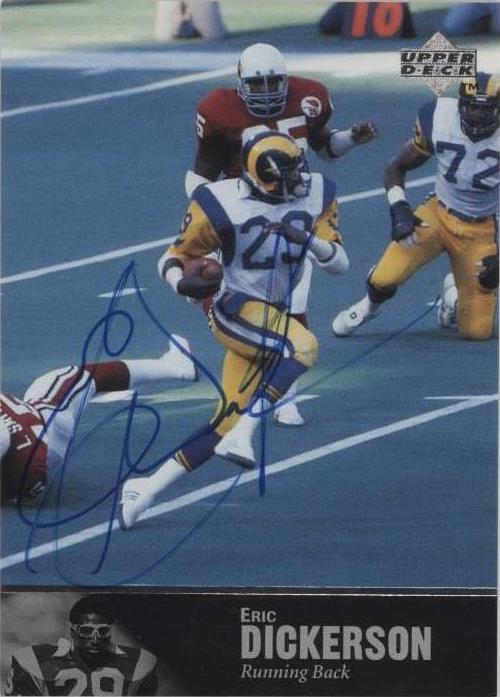 1997 Upper Deck NFL Legends - Autographs Eric Dickerson #AL-99 (AU) for ...