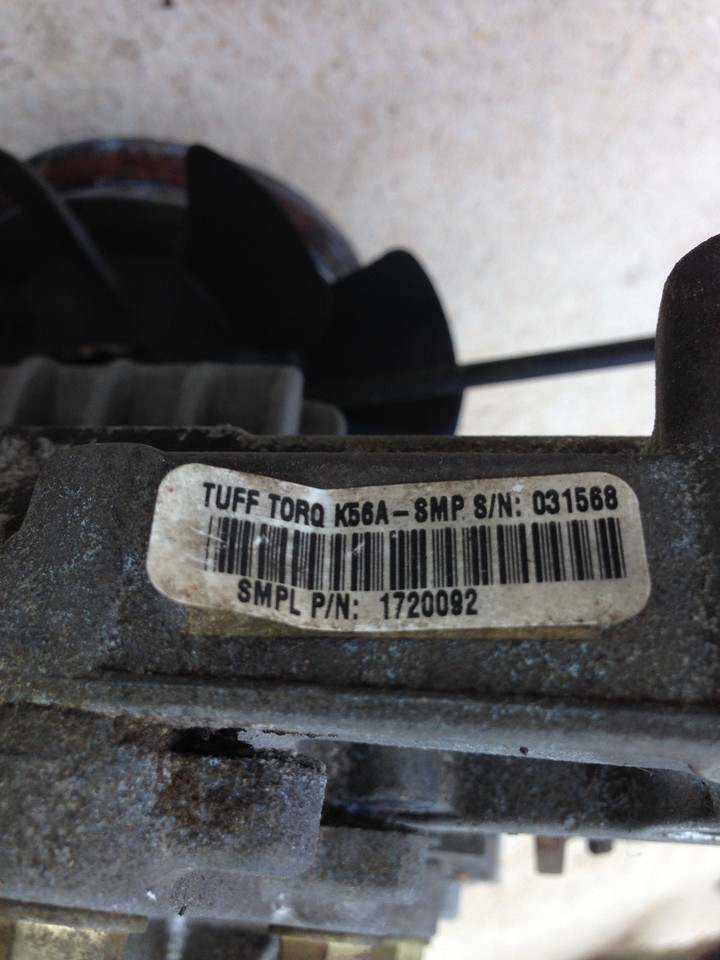 Simplicity Regent Transaxle Foot-Operated Hydrostatic Tuff Torq K56A ...