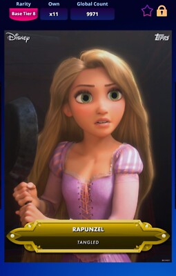 Topps Disney Collect Digital 2023 Tier 8 RAPUNZEL Debut Celebration ...