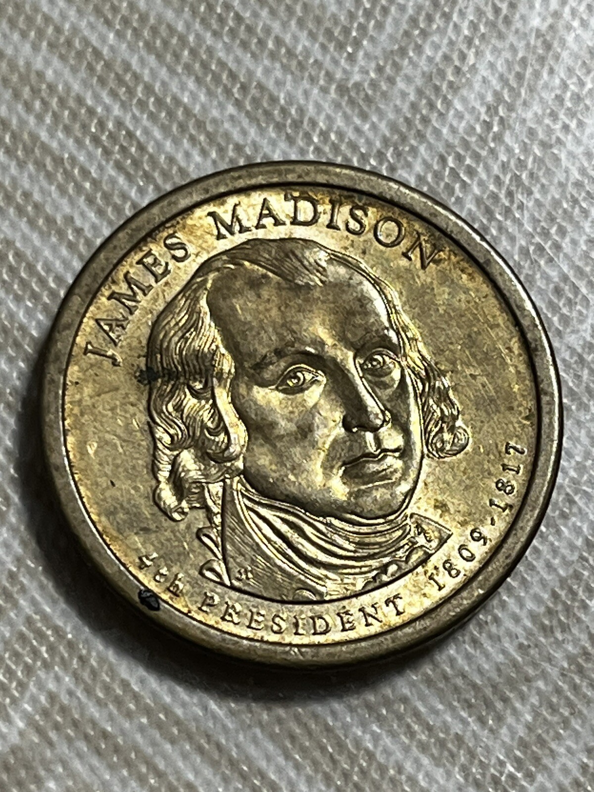 RARE Antique James Madison $1 Dollar Coin 1809-1817 - 2007 P - 4th ...