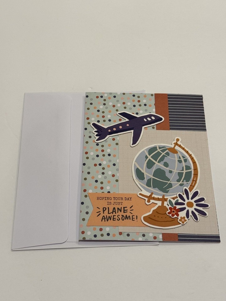 Travel Vacation Vaca Blank Notecard Card Hoping Your Day Just Plane ...