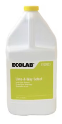 ( 4 GALLONS ) Pack Ecolab 6100823 Lime-A-Way Select Lime Scale Remover ...