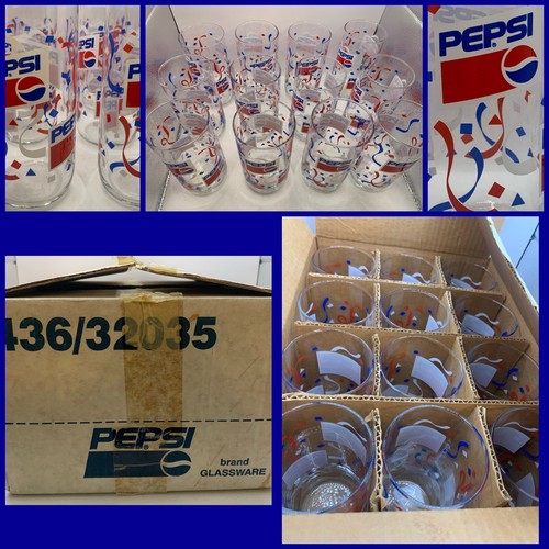 Vintage Pepsi Cola Glass Streamers & Confetti Set of 12 In Original ...