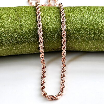 Pure Copper Chain Necklace Men & Women Solid Copper Chain With Lobster ...