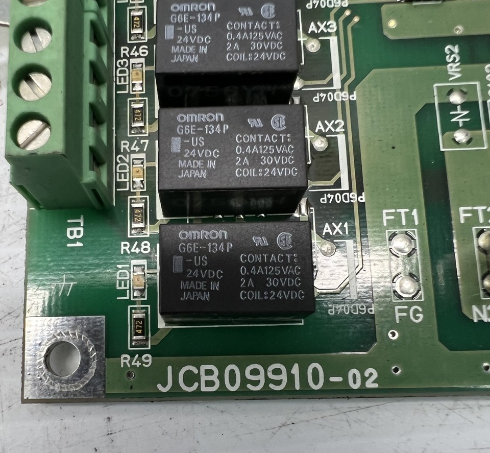 JSW #RCU-51 / JCB09910-02 PCB BOARD for JSW Injection Molding Machine ...