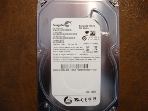 Seagate ST3500418AS 9SL142-240 FW:AP73 TK Apple#655-1564F 500gb 3.5 ...