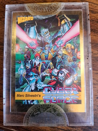 Marc Sylvestris Cyber Force #6 & #5 Sealed/Wizard Press both Cards-Rare ...