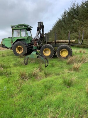 Volvo 471 Timber Forwardertimber crane trailer forestry | eBay UK