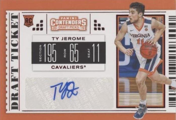 2019-20 Panini Contenders Draft Picks - RPS College Ticket Ty Jerome ...