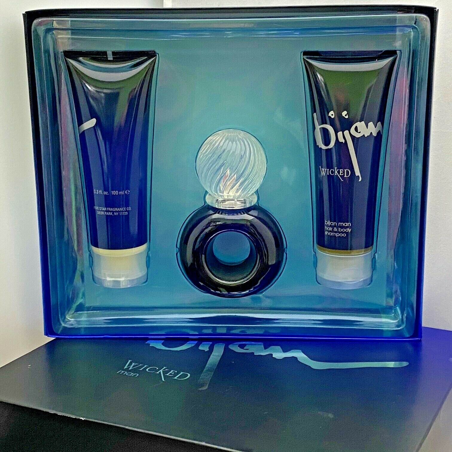 Bijan Wicked 3PCs men set, 1.7 oz + 3.3 oz moisture balm + hair & body ...