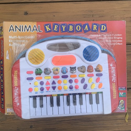 Vtg Kids Animal Band Electric Keyboard ELECTronic Piano Toy DJ Toys ...