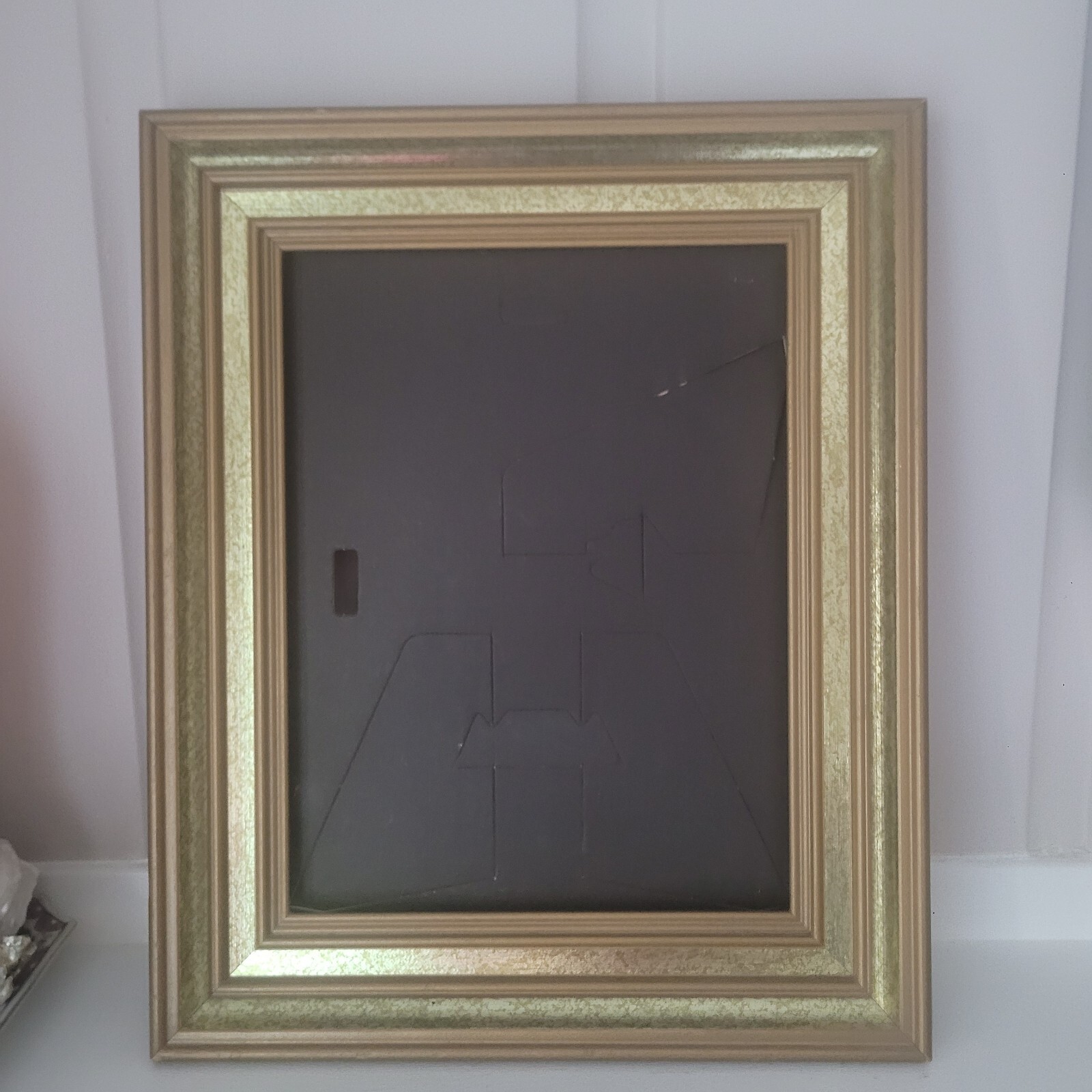 Gold Two Tone Carved Wood Picture Frame 14x17" for 10x12" Picture No ...