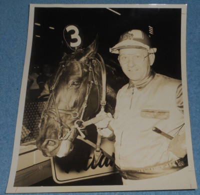 1970 Harness Racing Press Photo Horse "Tarport Birdie" & Delvin "Del ...