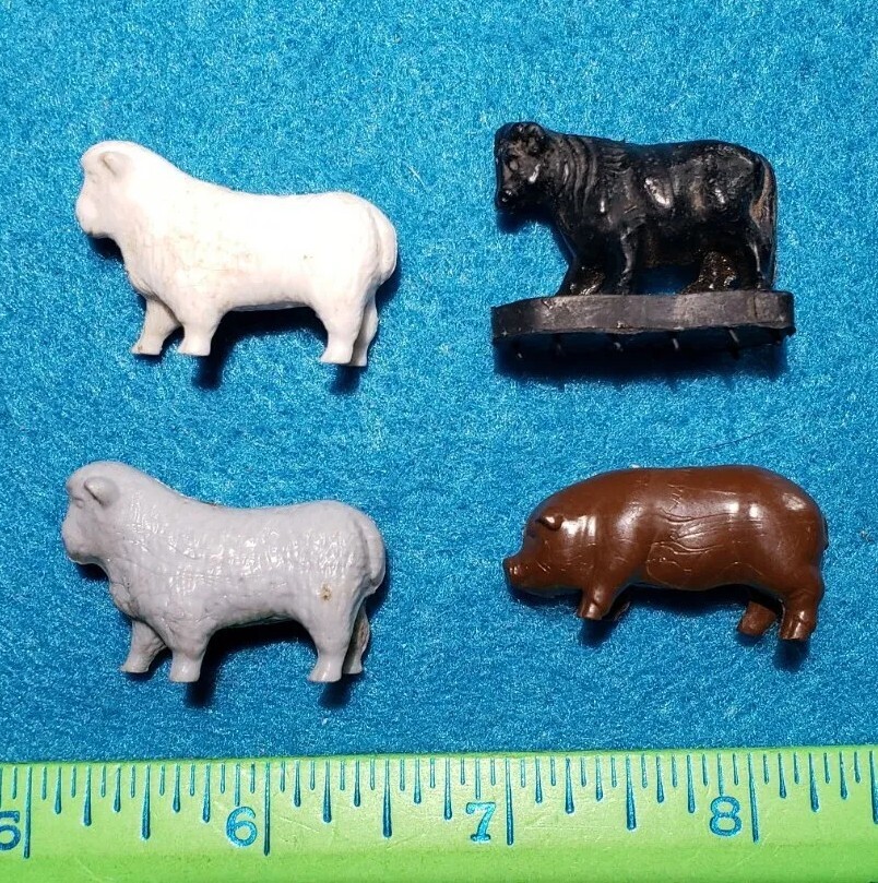 Vintage Lionel Animals - O Gauge - Black Cow, Brown Pig, Grey Sheep ...