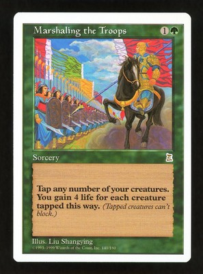 MARSHALING THE TROOPS Portal Three Kingdoms MTG Card Magic P3K English ...