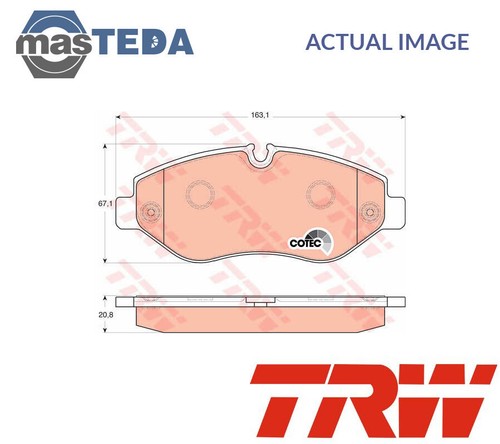 GDB1698 BRAKE PADS SET BRAKING PAD FRONT TRW NEW OE REPLACEMENT | eBay