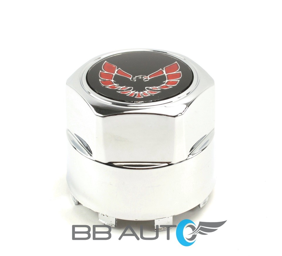 77-81 FIREBIRD TRANS AM SNOWFLAKE TURBO ALUMINUM WHEEL CENTER CAPS RED ...