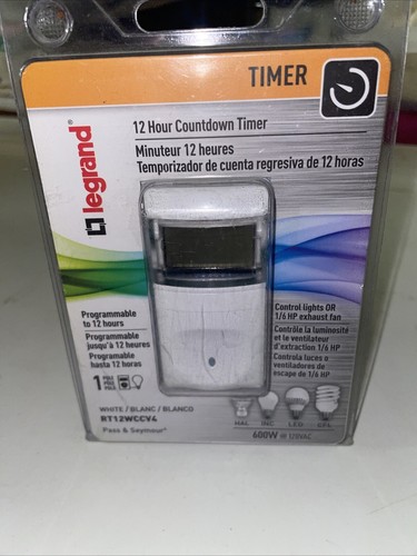 Legrand Digital 12 Hour Programmable Countdown Timer | White ...