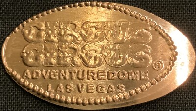 COPPER! CIRCUS CIRCUS LOGO - ADVENTUREDOME LAS VEGAS NEVADA NV PRESSED ...