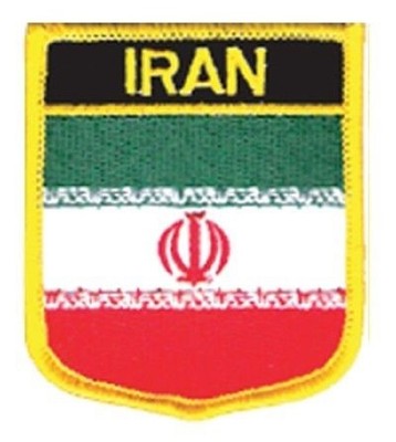 IRAN SHIELD FLAG EMBROIDERED PATCH -- IRON-ON -- NEW 2.5" x 2.75" | eBay UK