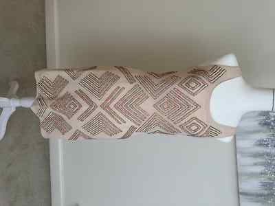 French Connection pink sequin mini dress size 4 | eBay