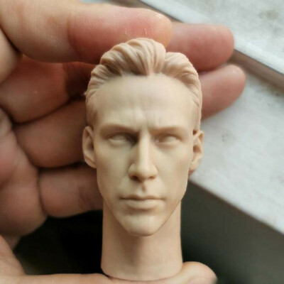 Blank 1/6 Scale The Matrix Keanu Reeves Head Sculpt Unpainted Fit 12 ...