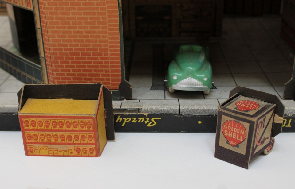 Built Rite set 28 Toy Garage Chrysler Plymouth Dealer Cardboard Pre War ...