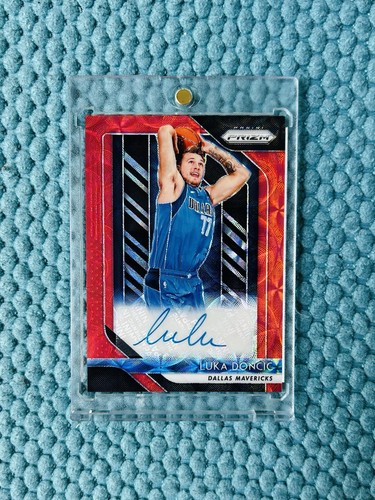 2018-19 Prizm Luka Doncic Rookie Signuture Red Choice Auto Lakers SSP ...