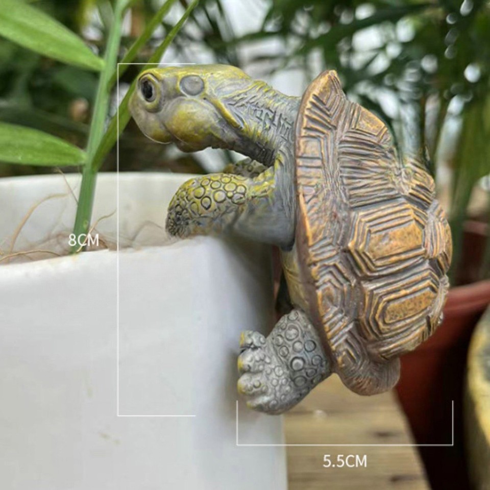 Simulated Turtle Resin Statue for Outdoor Garden Yard Decoration Accent ...