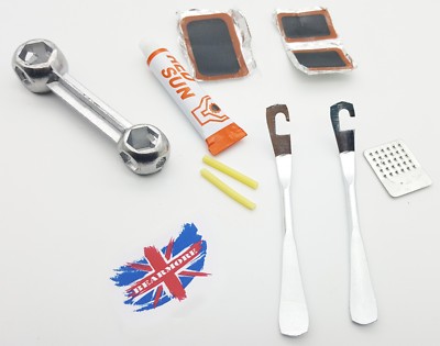 BIKE TYRE TUBE BICYCLE PUNCTURE GLUELESS REPAIR TOOL KIT CYCLE PUNCHER ...