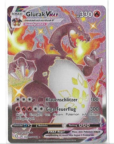 Pokemon Karten Glurak Vmax