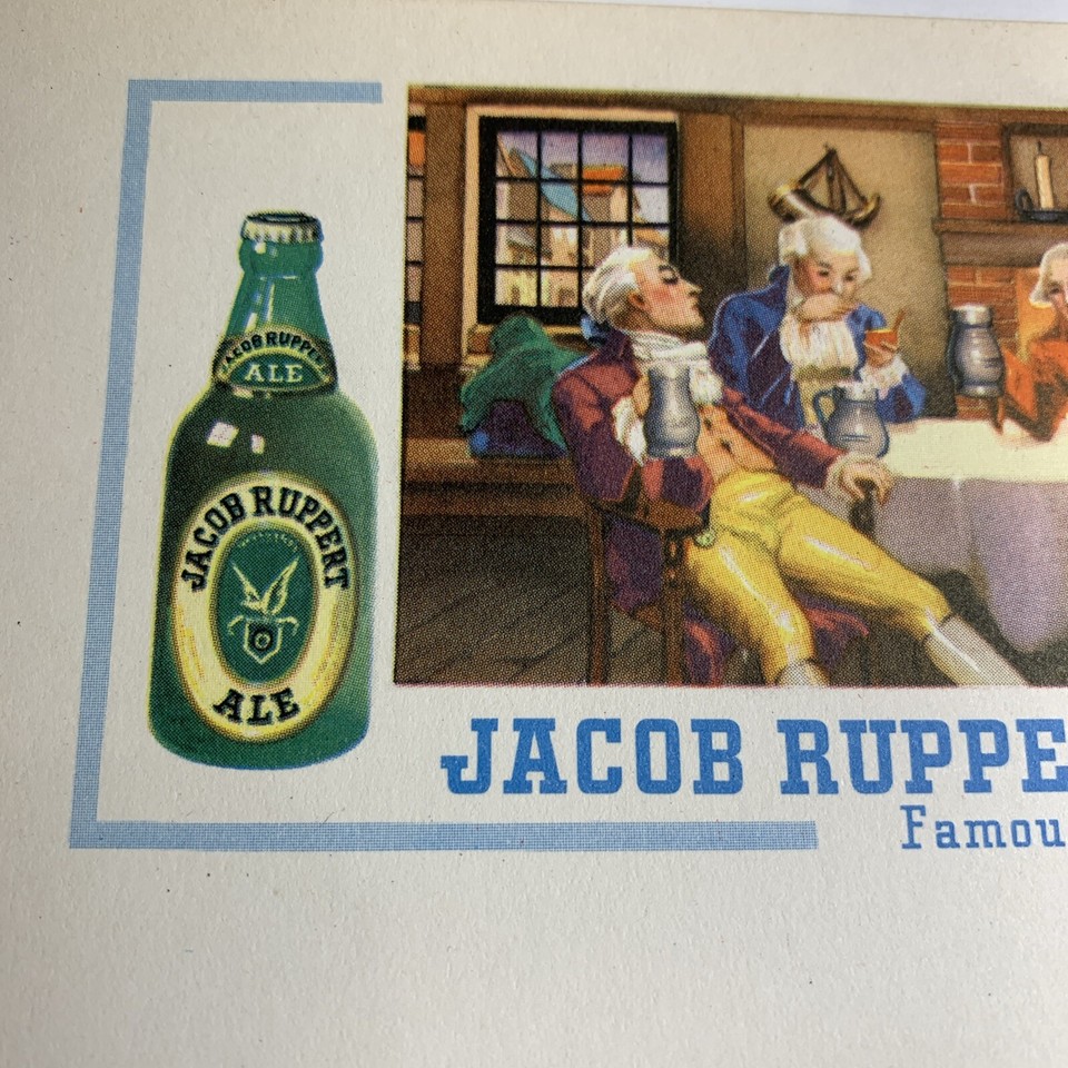 Jacob Ruppert Beer Menu Sheet New York 1930’s Mint Sign Go With | eBay