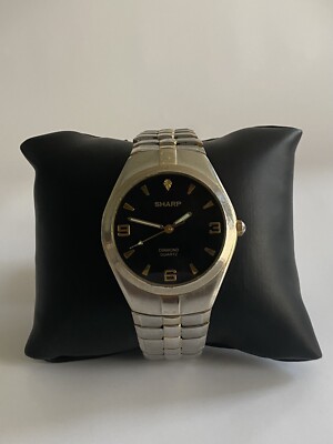 Sharp Men’s Watch Silver Water Resistant Watch, New Battery, PREOWNED ...