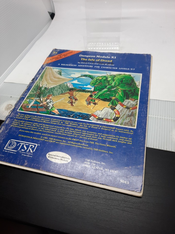TSR Vintage Dungeons & Dragons 1981 Module X1 The Isle of Dread 9043 | eBay
