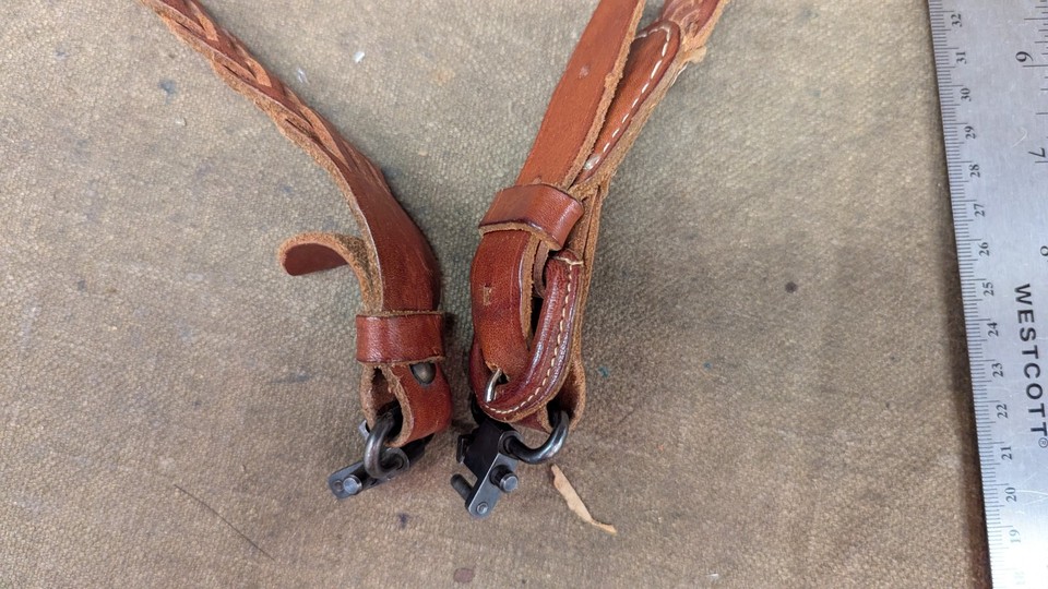 Kassnar Spanish leather braided rifle sling, | eBay
