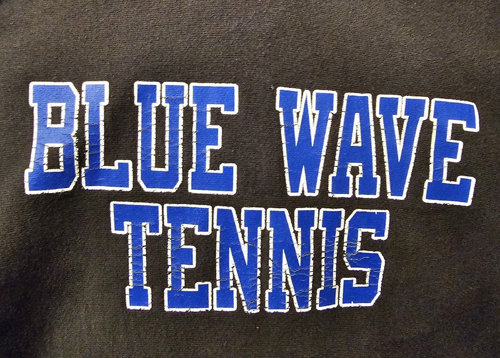 Vintage Darien Blue Wave Tennis Champion Reverse Weav… - Gem