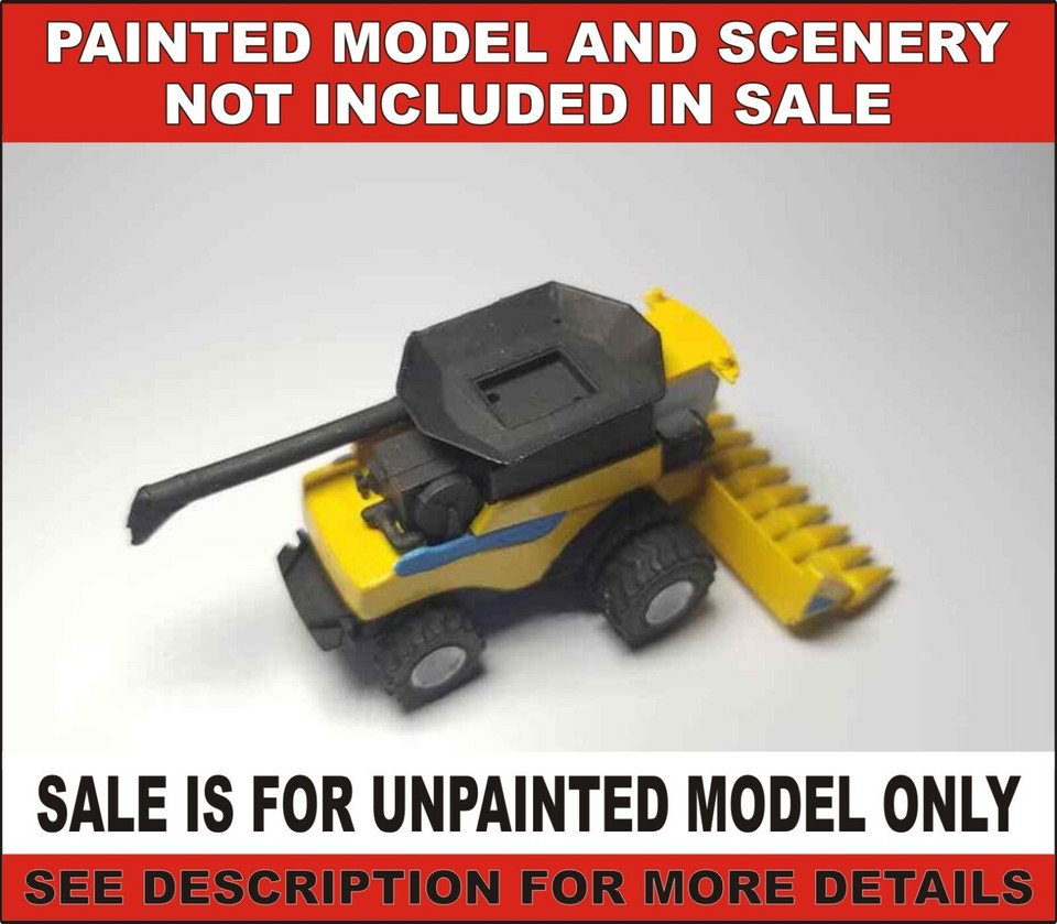 N scale Combine V2 equipment vehicle farm crops 1:160 model railroad ...