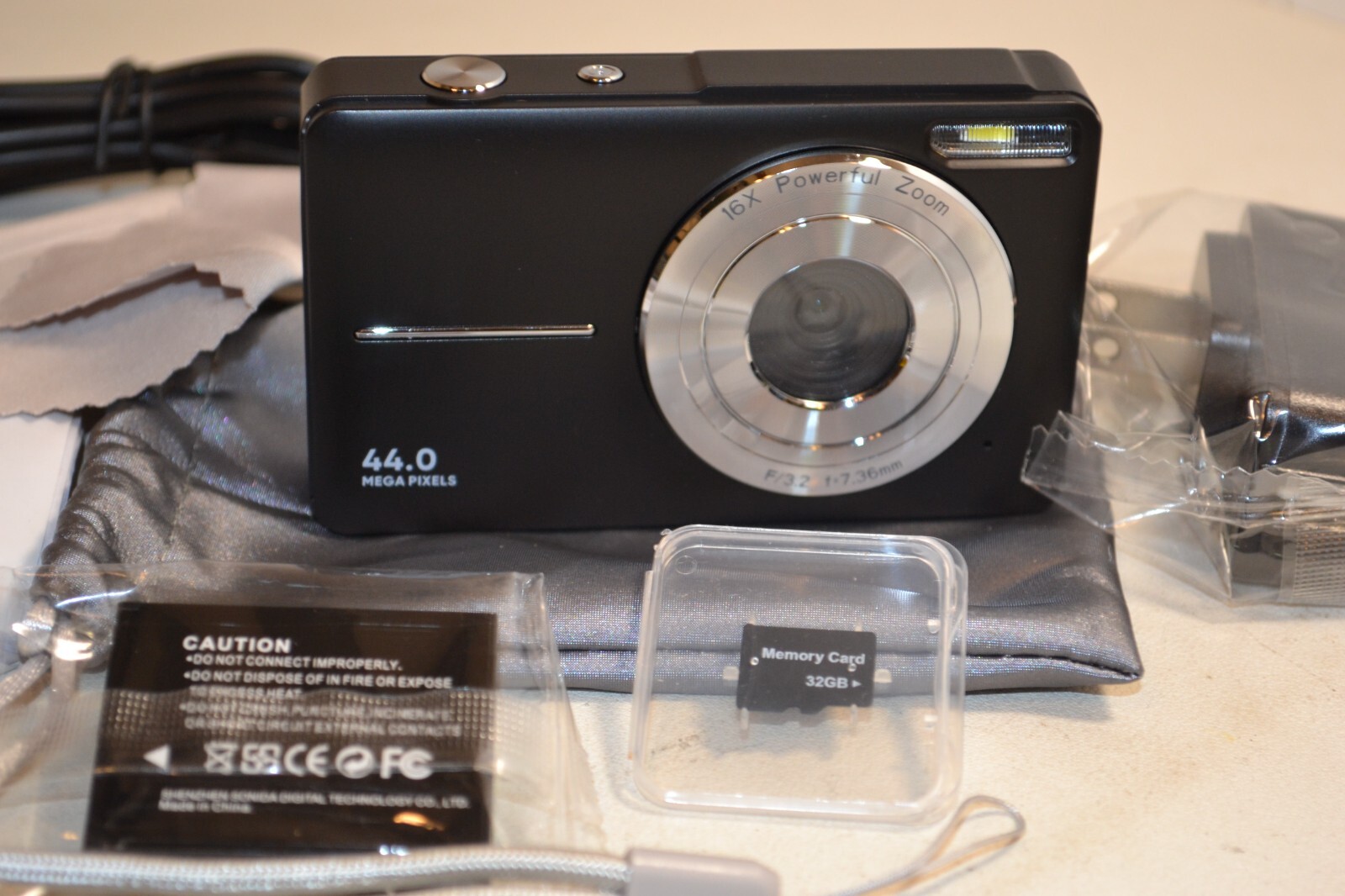 Digital Camera, Compact Camera, (1080P, 44MP, 32GB, Black)- DC403 | eBay