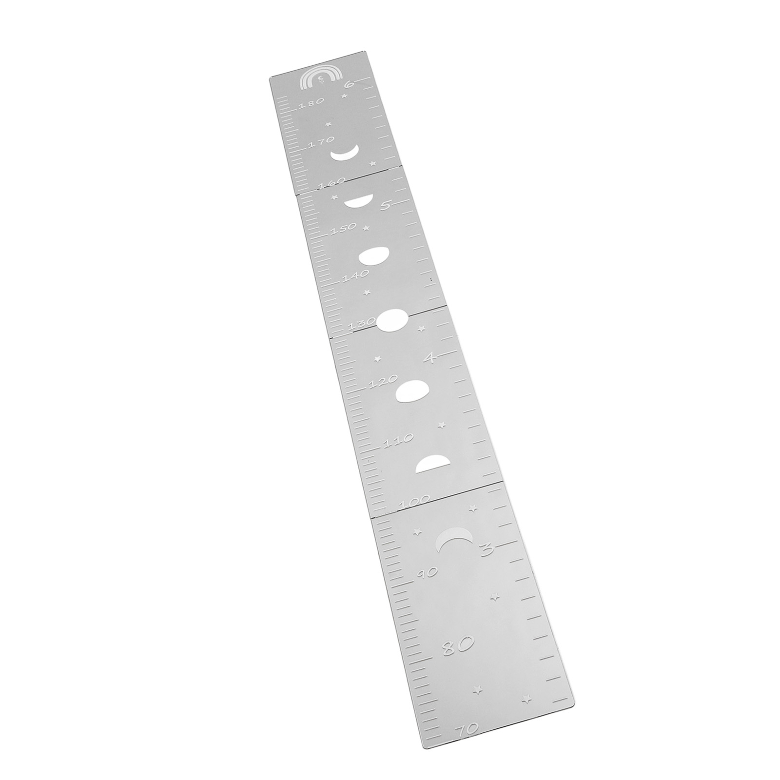 Growth Chart Mirror Multipurpose Acrylic Shatterproof Flexible Height ...