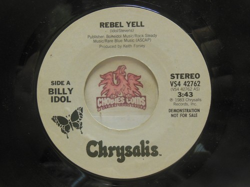 Promo! Billy Idol – Rebel Yell / Same, 45 RPM VG (ZI) | eBay