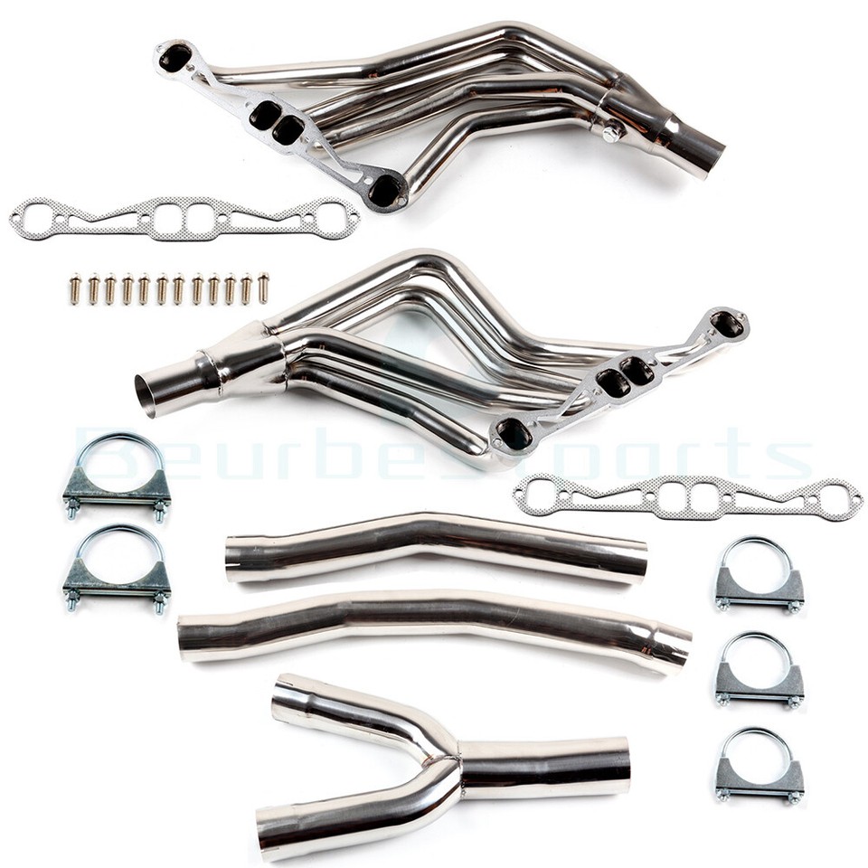 FOR 82-92 CAMARO STAINLESS STEEL LONG-TUBE HEADER EXHAUST MANIFOLD with ...
