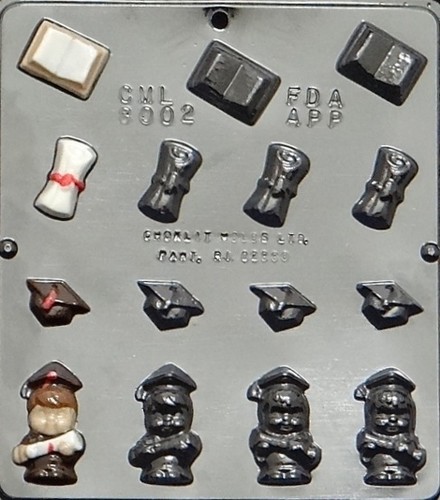 Graduation Assortment Small Chocolate Candy Mold 8002 NEW | eBay