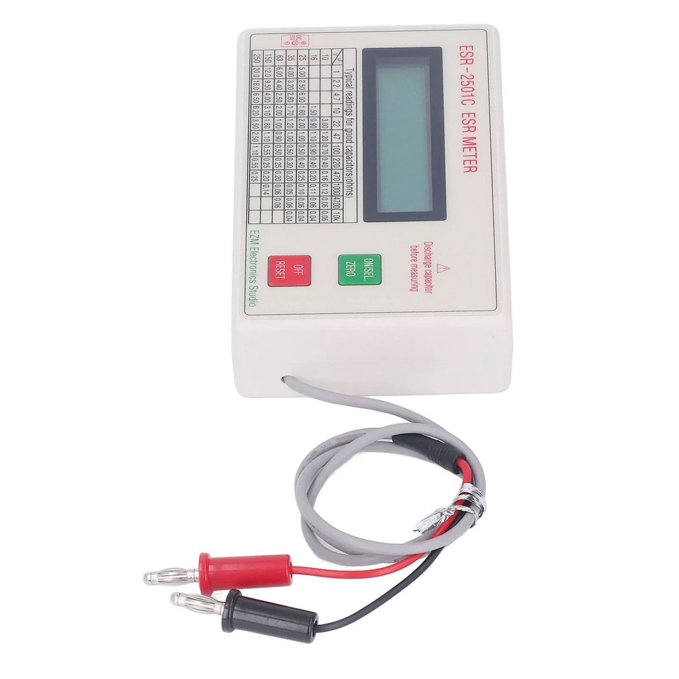 Handheld ESR DCR Capacitor Tester High Accuracy Capacitance Meter Smart ...