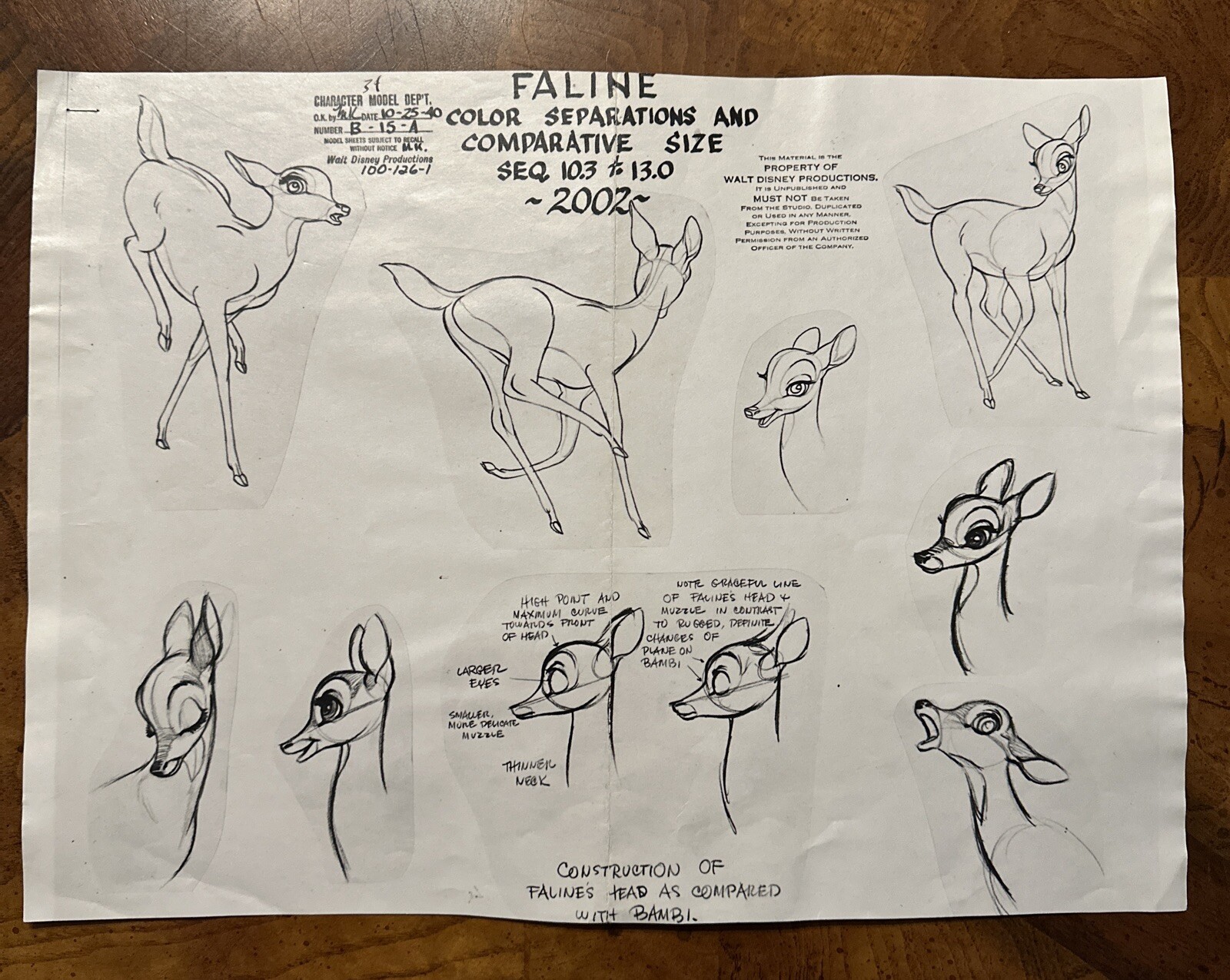 Vintage Bambi Faline Walt Disney Animation | Grelly USA