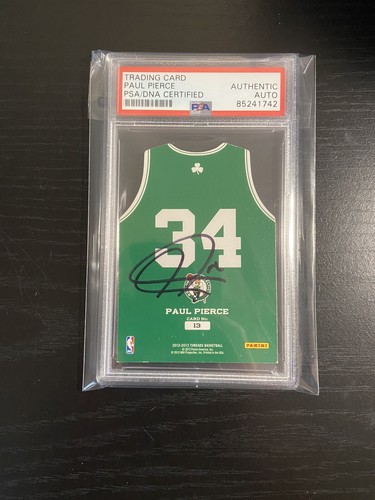 Paul Pierce 2012-13 Threads Signed Jersey Card #34 Autograph Celtics ...