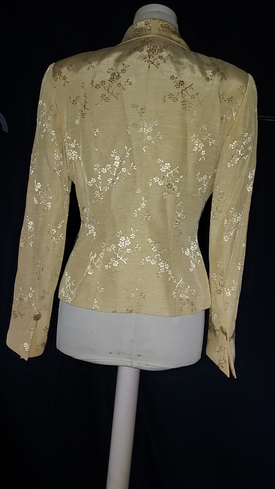 Mary McFadden Brocade Suit Jacket Coat Gold Brocade - Gem