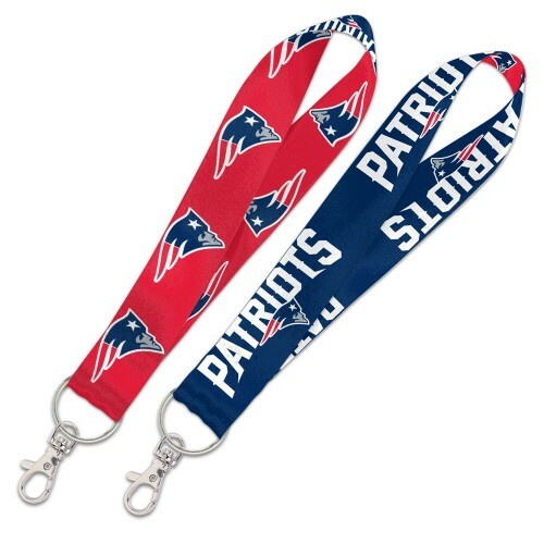 NEW ENGLAND PATRIOTS WRISTLET LANYARD KEY CHAIN 1" WIDTH 8" LENGTH W ...
