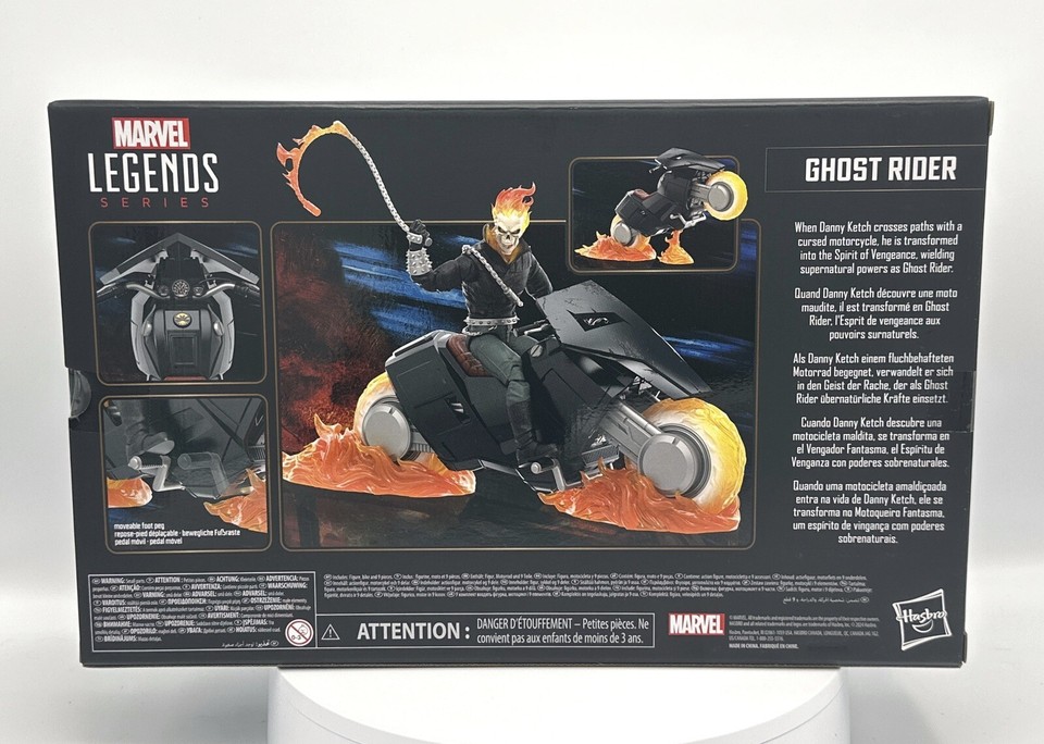 Marvel Legends Series Ghost Rider Danny Ketch with Motorcycle Action ...