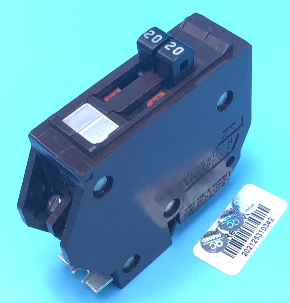PLEASE READ Circuit Breaker Wadsworth B2020 20/20A Two 1 Pole Twin ...